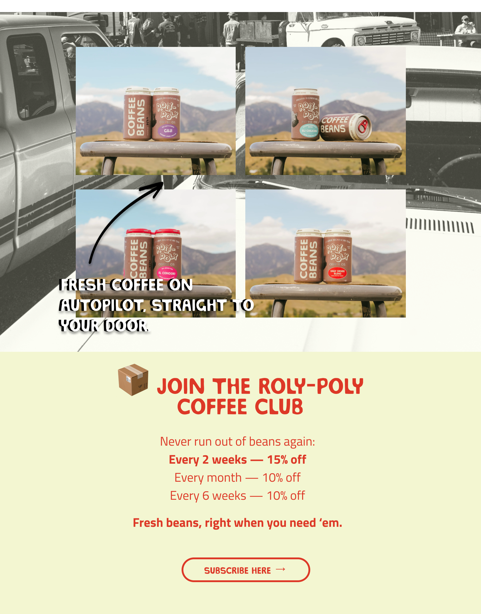 Roly Poly Coffee Subscription – Roly-Poly Coffee Co.